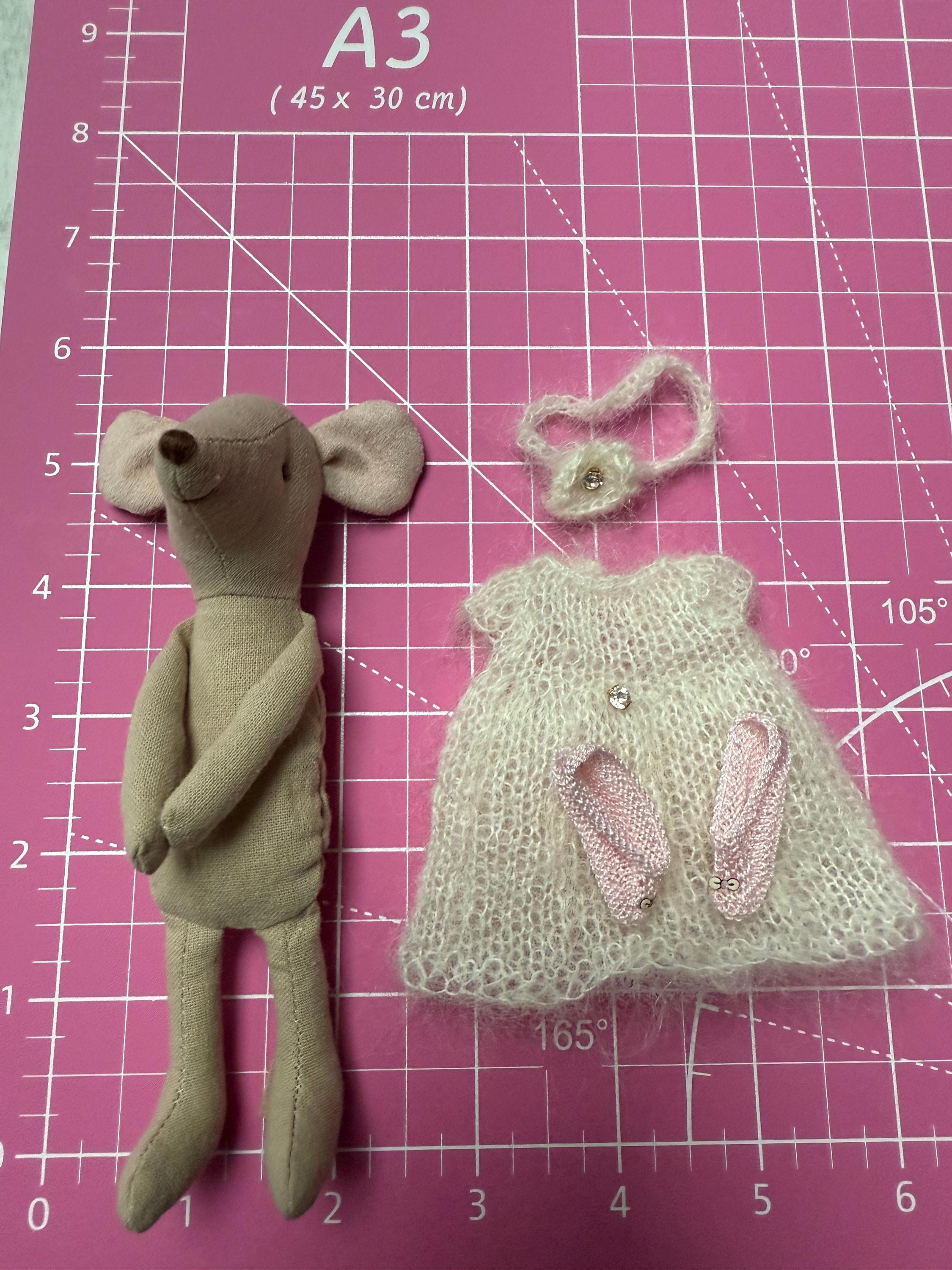 Dollshouse Mice Clothes OOAK Dress, Headband and Shoes - Etsy