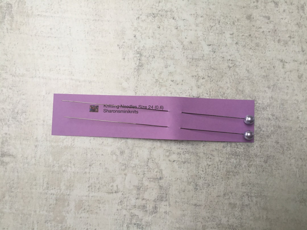 Miniature Knitting Needles (single Ended) Size 24 (0.6mm) - Etsy