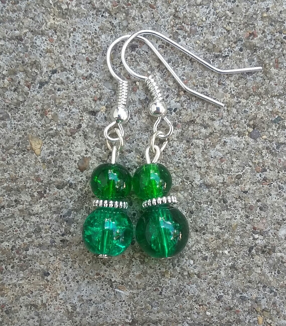 Ever Green Holiday Jewelry Set, Green Bead Jewelry, Green Earrings ...