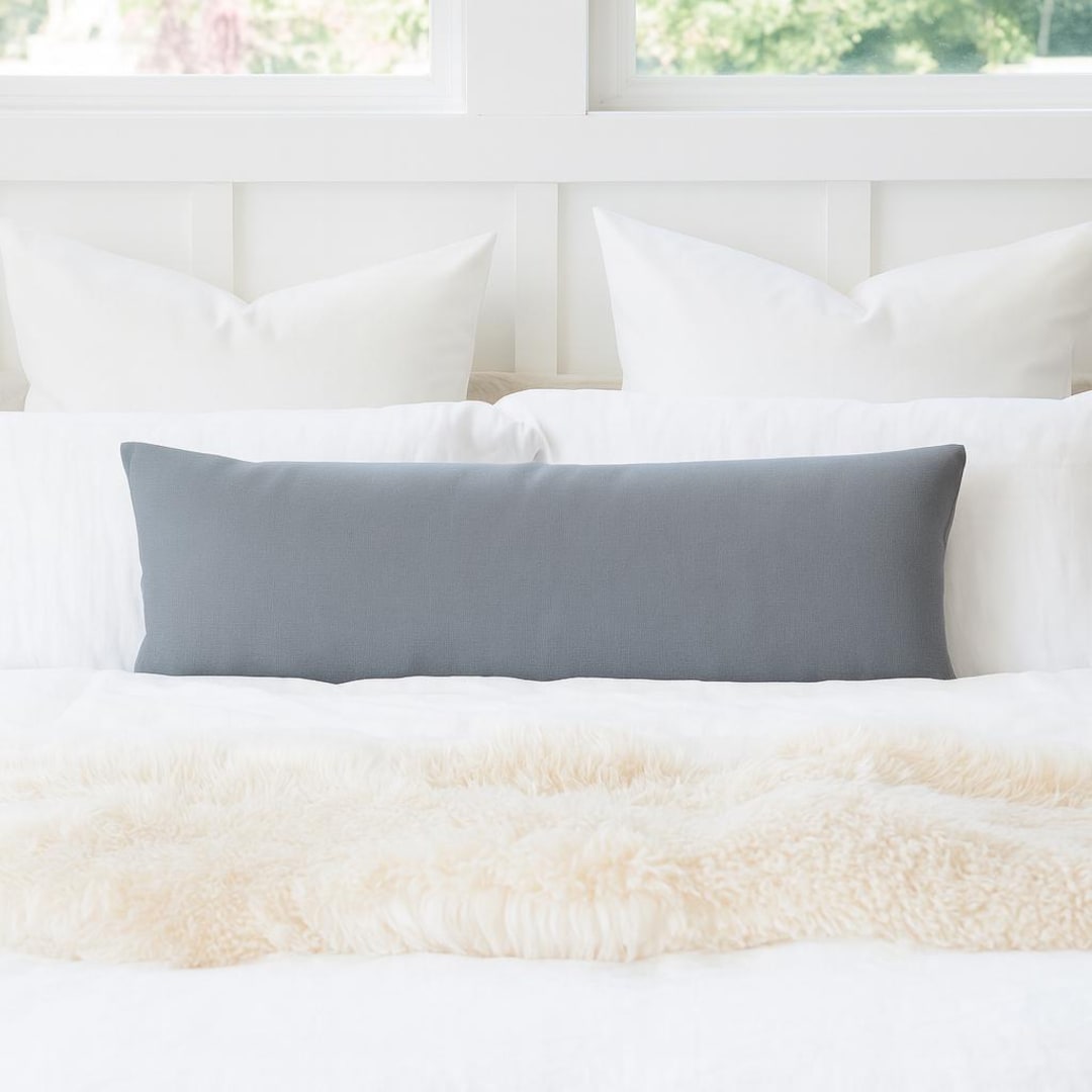 Solid Gray Long Maternity Pregnancy Durable Body Pillow Cover - Etsy