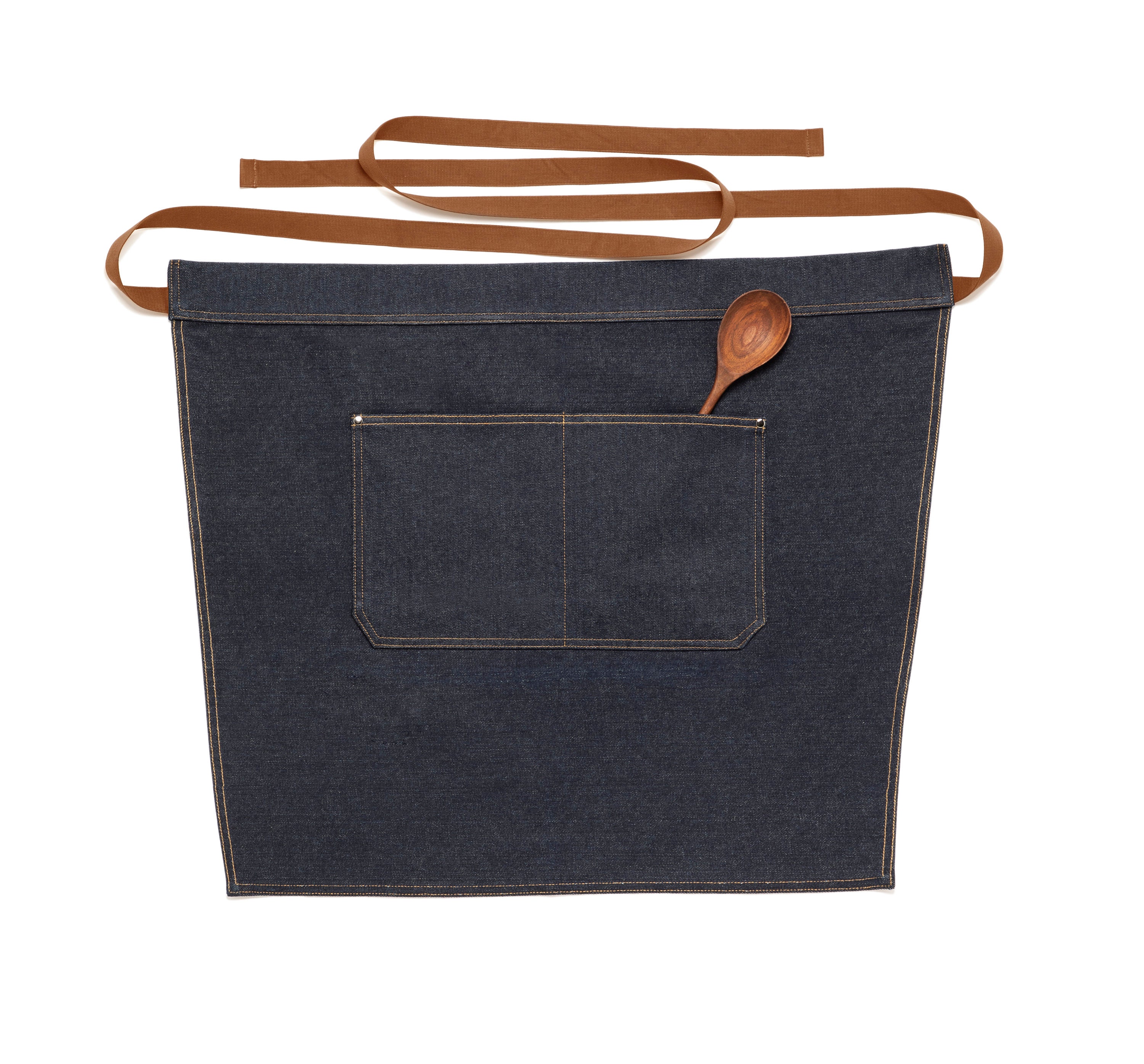 Denim Apron, Bistro Apron, Cafe Apron, Men's Half Apron, Kitchen Apron ...