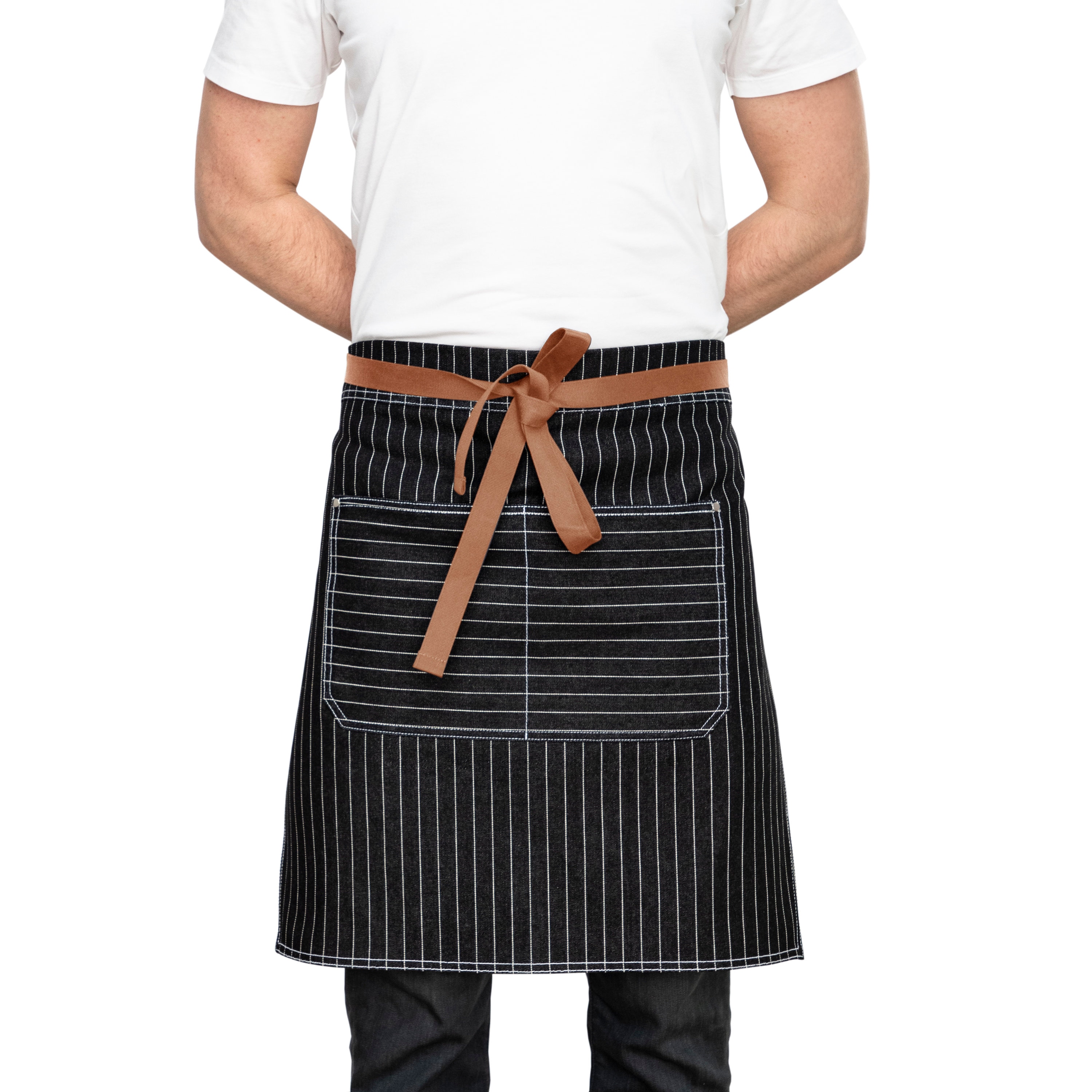 Denim Apron, Bistro Apron, Cafe Apron, Men's Half Apron, Kitchen Apron ...