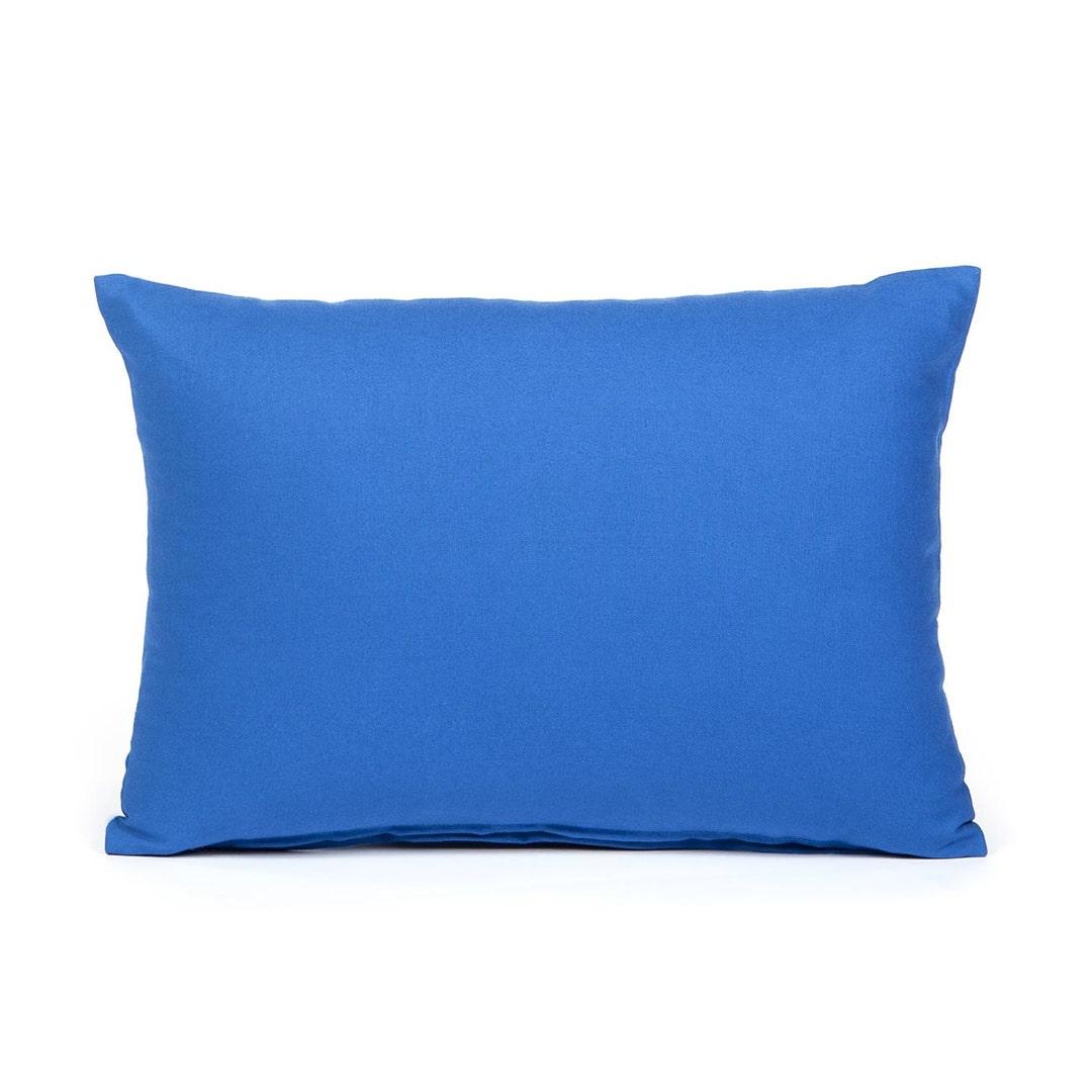 12"x20" Solid Dark Blue Rectangular / Kids' Lumbar / Boy's Oblong ...