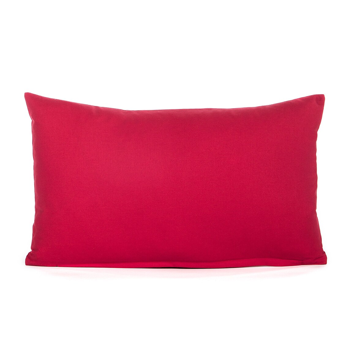 SALE 12x20 Solid Red Rectangular / Oblong / Lumbar / Cushion / Throw ...