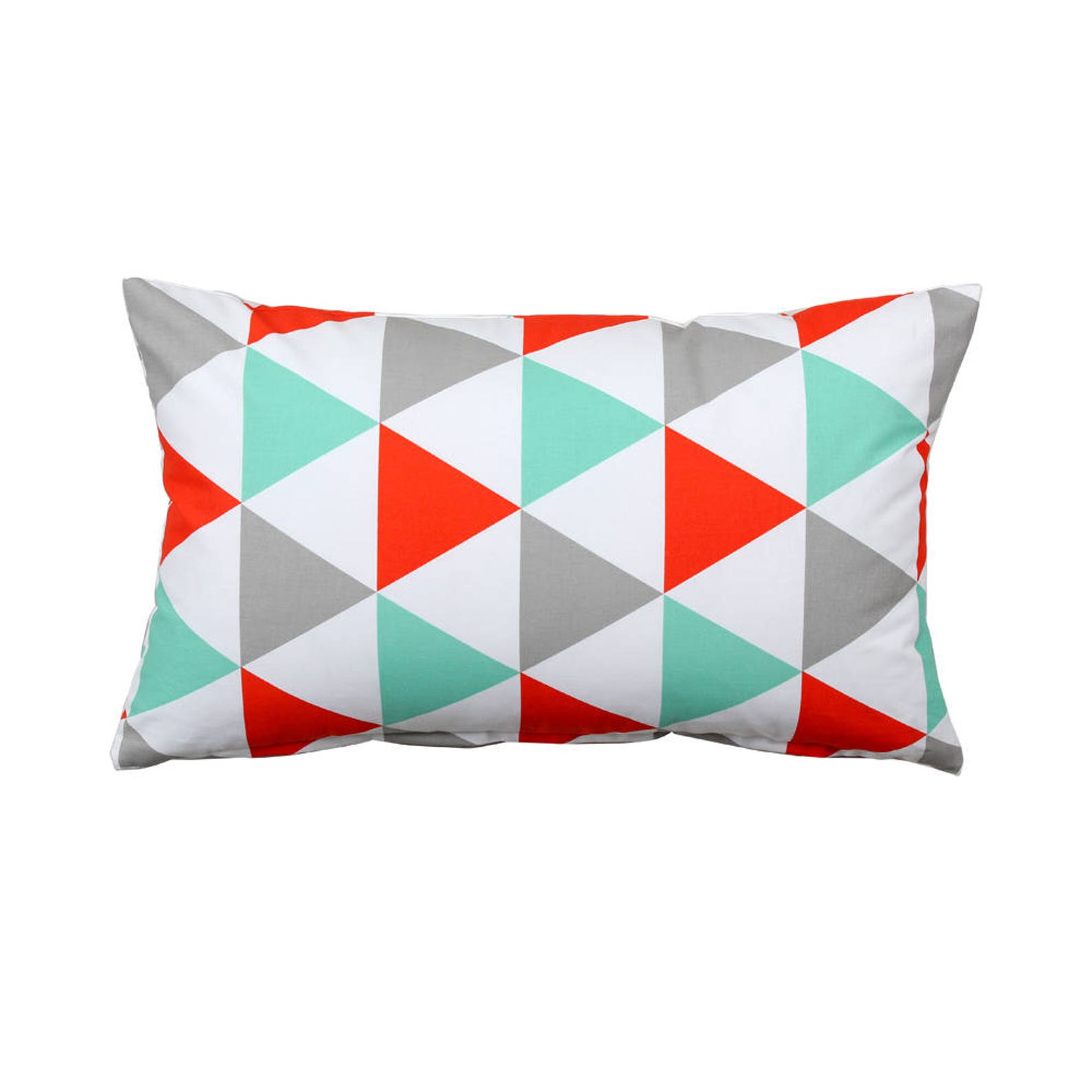 Modern Triangle Pattern Decorative Cushion Lumbar Throw - Etsy