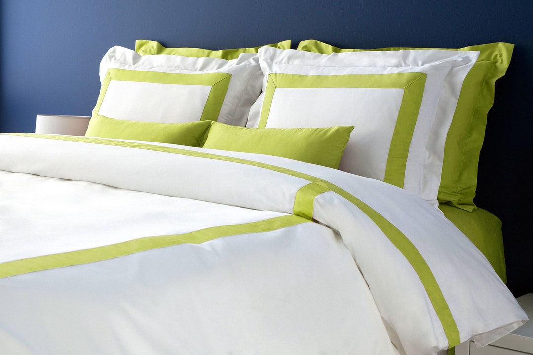 Apple Green Border Frame Pillowcase - Hotel Collection Decorative ...