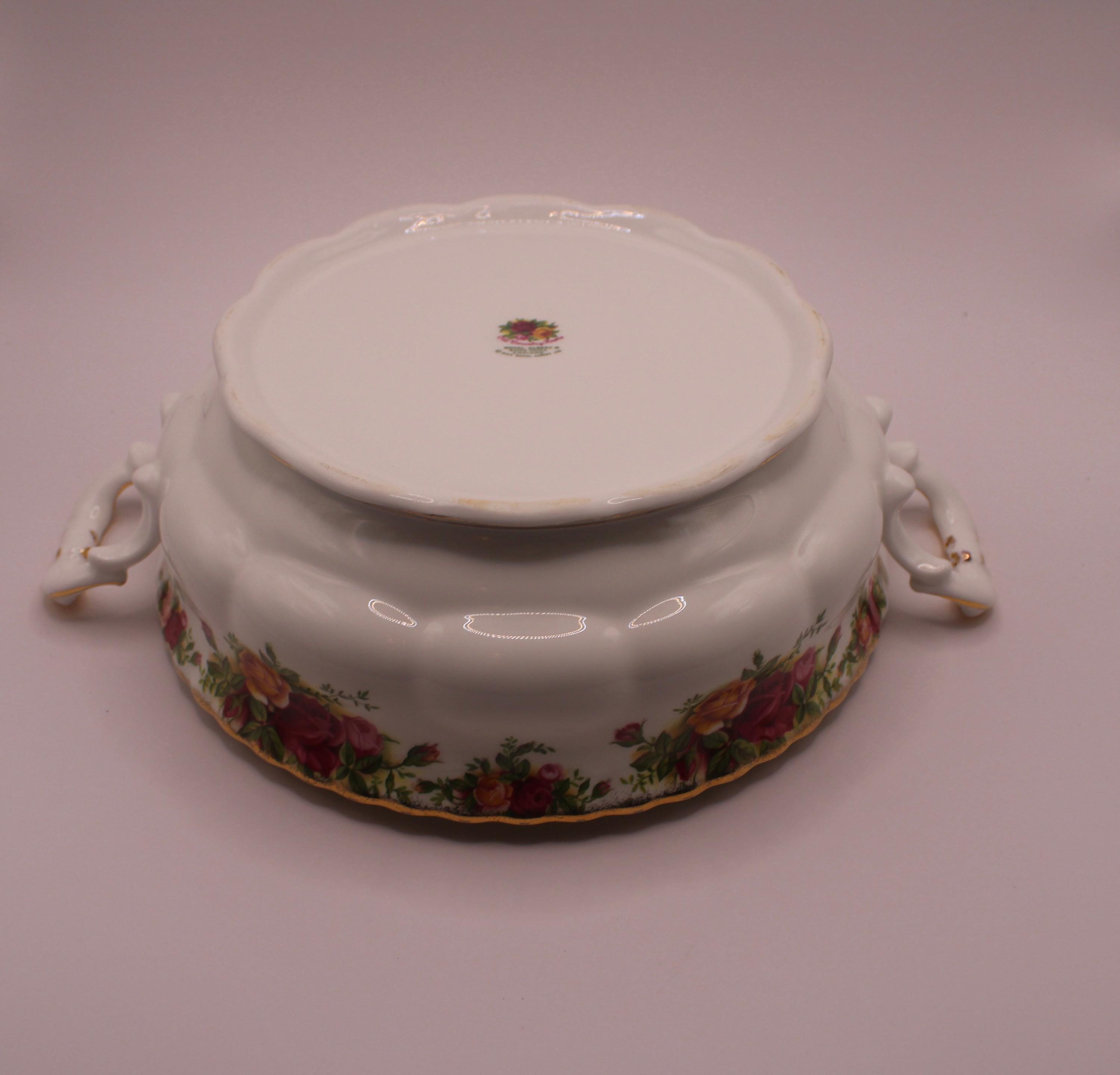 Royal Albert Old Country Roses Covered Vegetable Bowl - Etsy