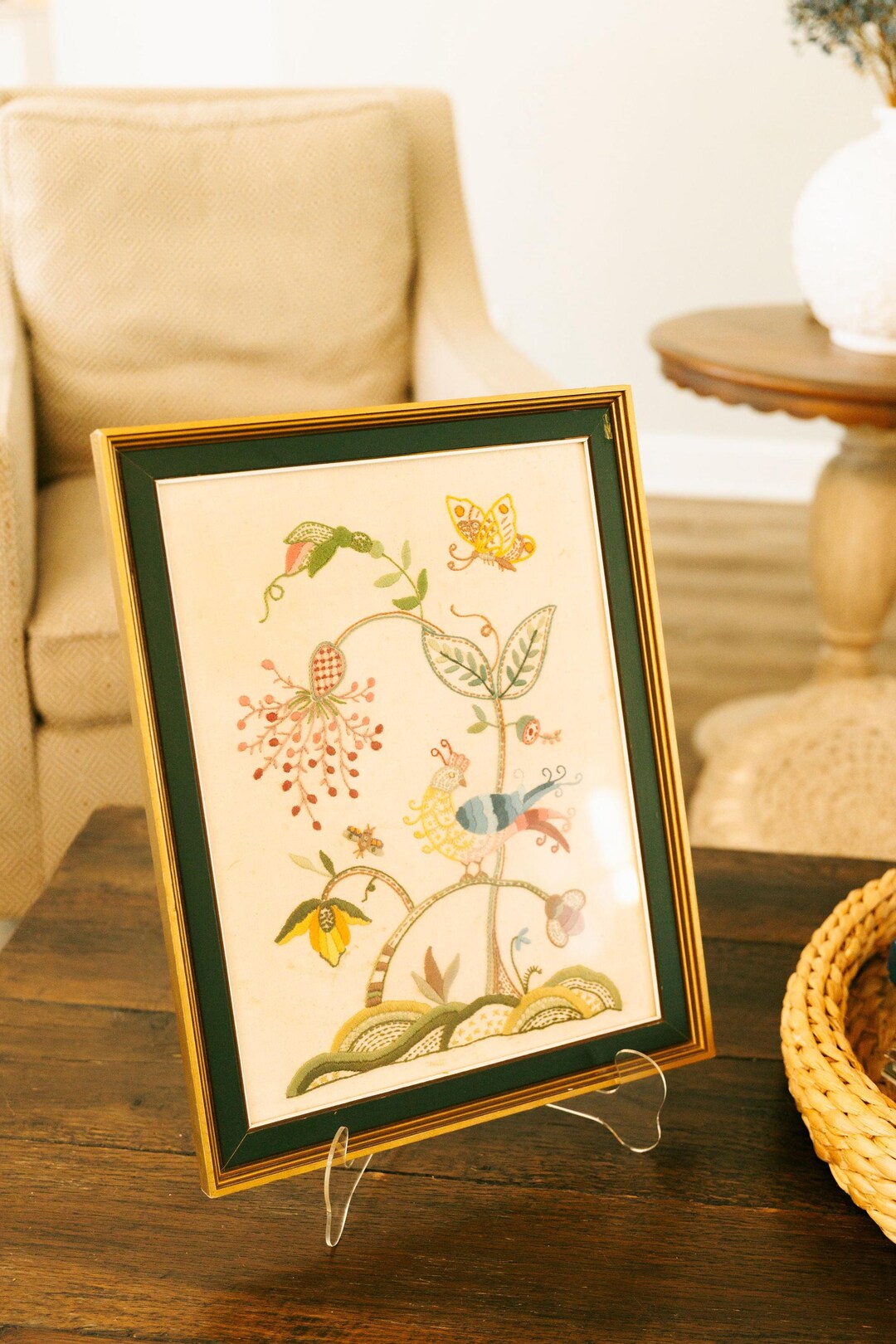 Vintage Hand Stitched Cruel Embroidery - Etsy