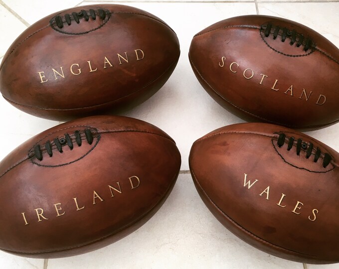 Personalised Full Size Vintage Rugby Ball - Etsy