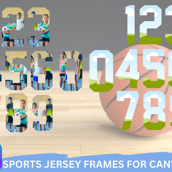 Sports Number Picture Frame - Etsy