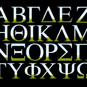 GREEK LIFE Canva Frame Templates- Customize in Canva Greek Letters - Etsy