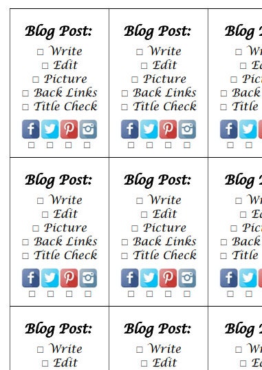 Blog Post Check List -printable Planner Stickers - Etsy