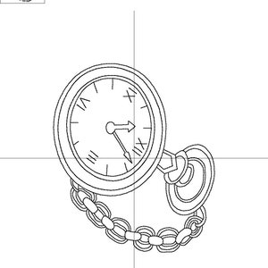 A Pocket Watch Different Sizes Embroidery File Hobby Watch Vintage ...