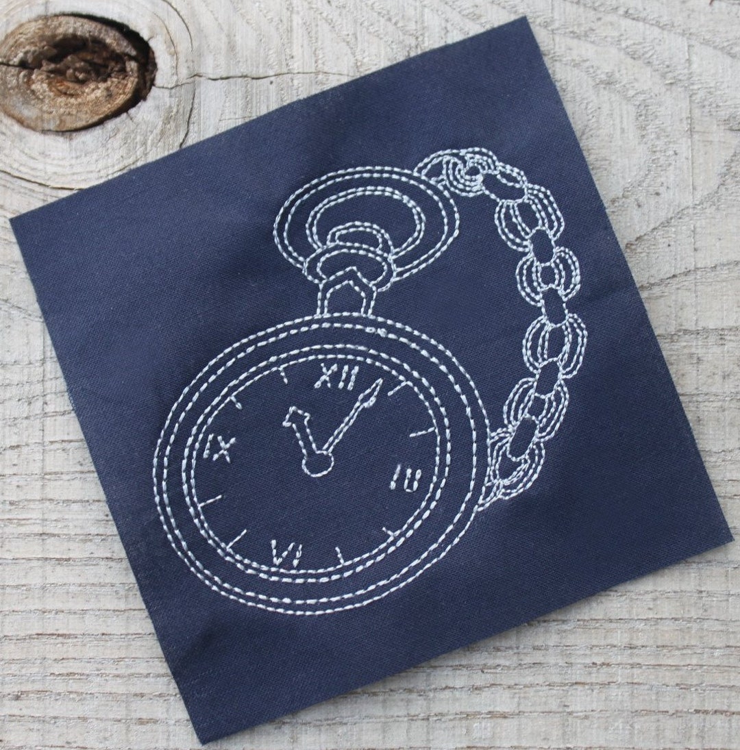 A Pocket Watch Different Sizes Embroidery File Hobby Watch Vintage ...