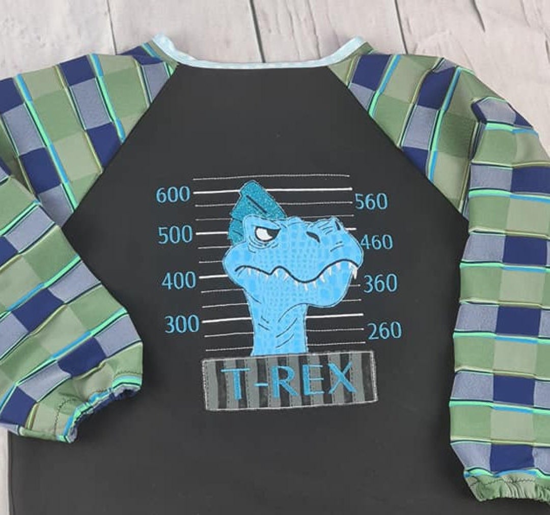 A T-rex Doodle 20x20 Doodle Embroidery File Embroidery Dino - Etsy