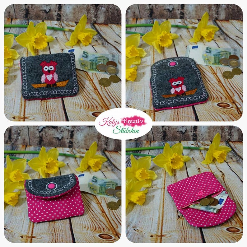 A Wallet Purse 13 X 18 Cm 16 Motifs Embroidery File Embroidery Pattern ...