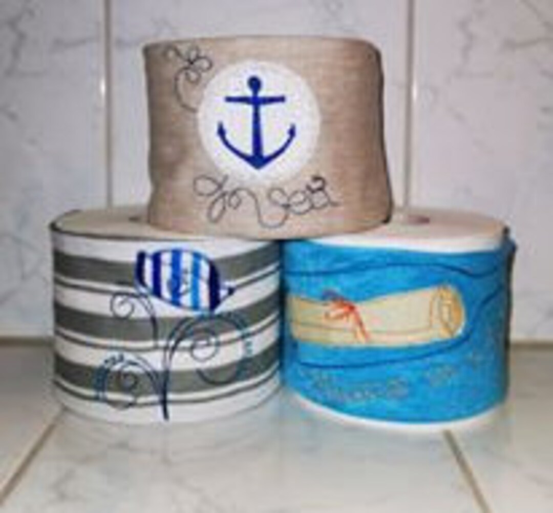 A Toilet Paper Cuffs 11x17 ITH Embroidery File Embroidery - Etsy