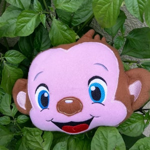 Monkey Piet Cuddly Pillow Head ITH Different Sizes 13x18 16x26 18x30 ...