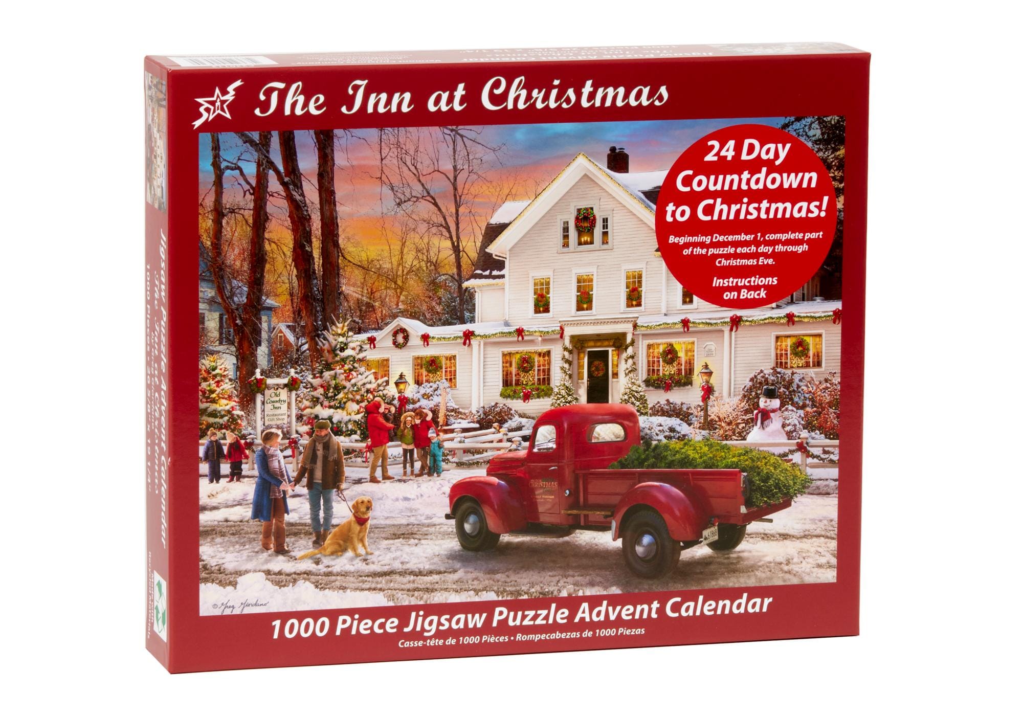 Jigsaw Puzzle Advent Calendar 1000 Pieces - the Inn at Christmas - 24 ...