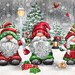 Box of 'christmas Gnomes' Christmas Cards - 15 Cards & 16 Foil Lined ...