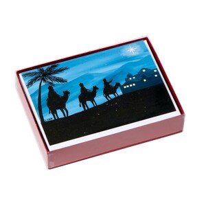 Box of Magi From East Christmas Cards - 15 Cards / 16 Foil Lined ...