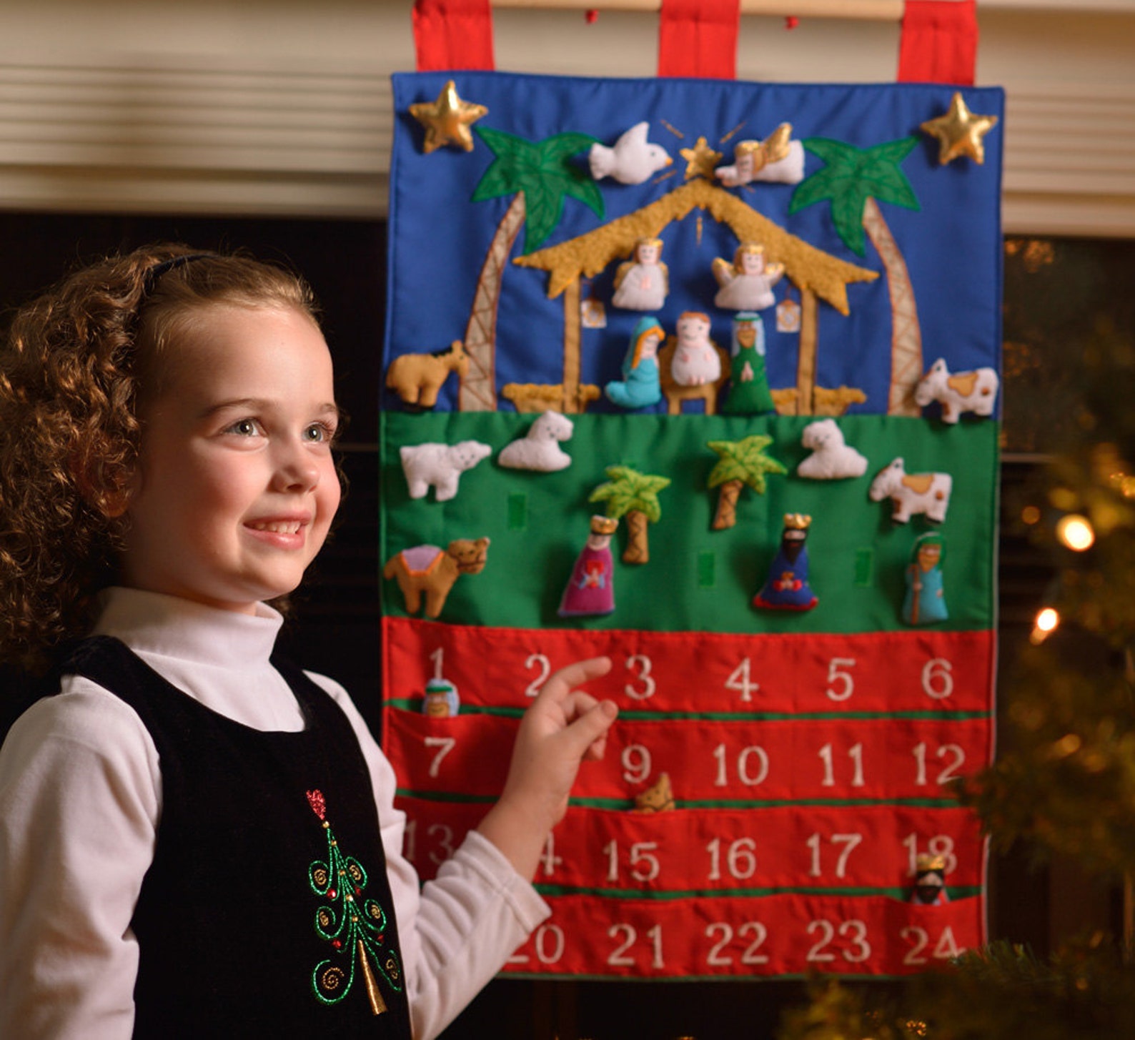 Nativity Fabric Advent Calendar | Etsy Nativity Fabric Advent Calendar | Etsy