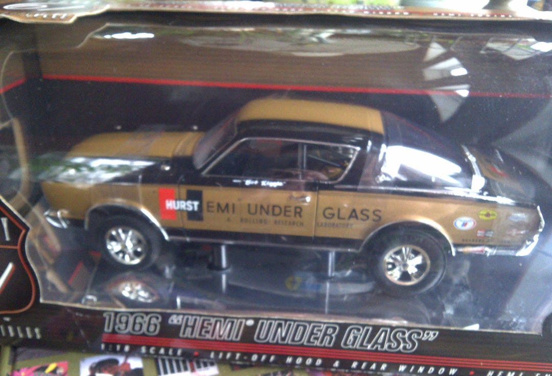 1966 Plymouth Cuda Hemi Under Glass Hurst 1:18 Diecast New in Box - Etsy