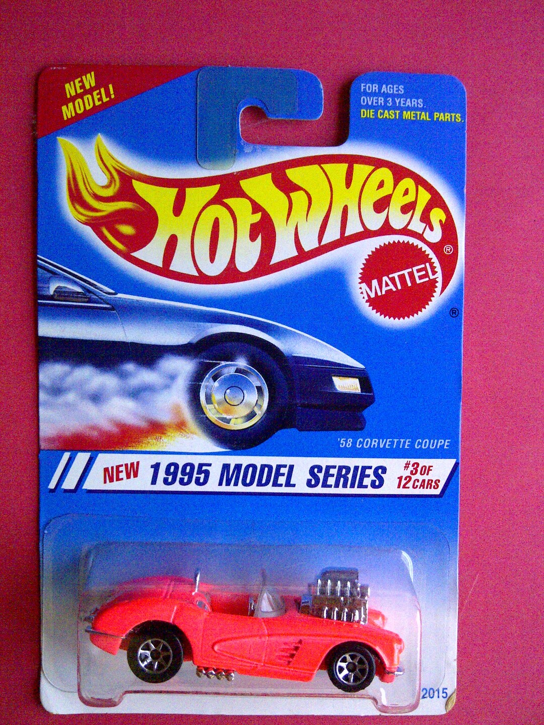 Hot Wheels 1958 Corvette Hot Pink New on Card - Etsy