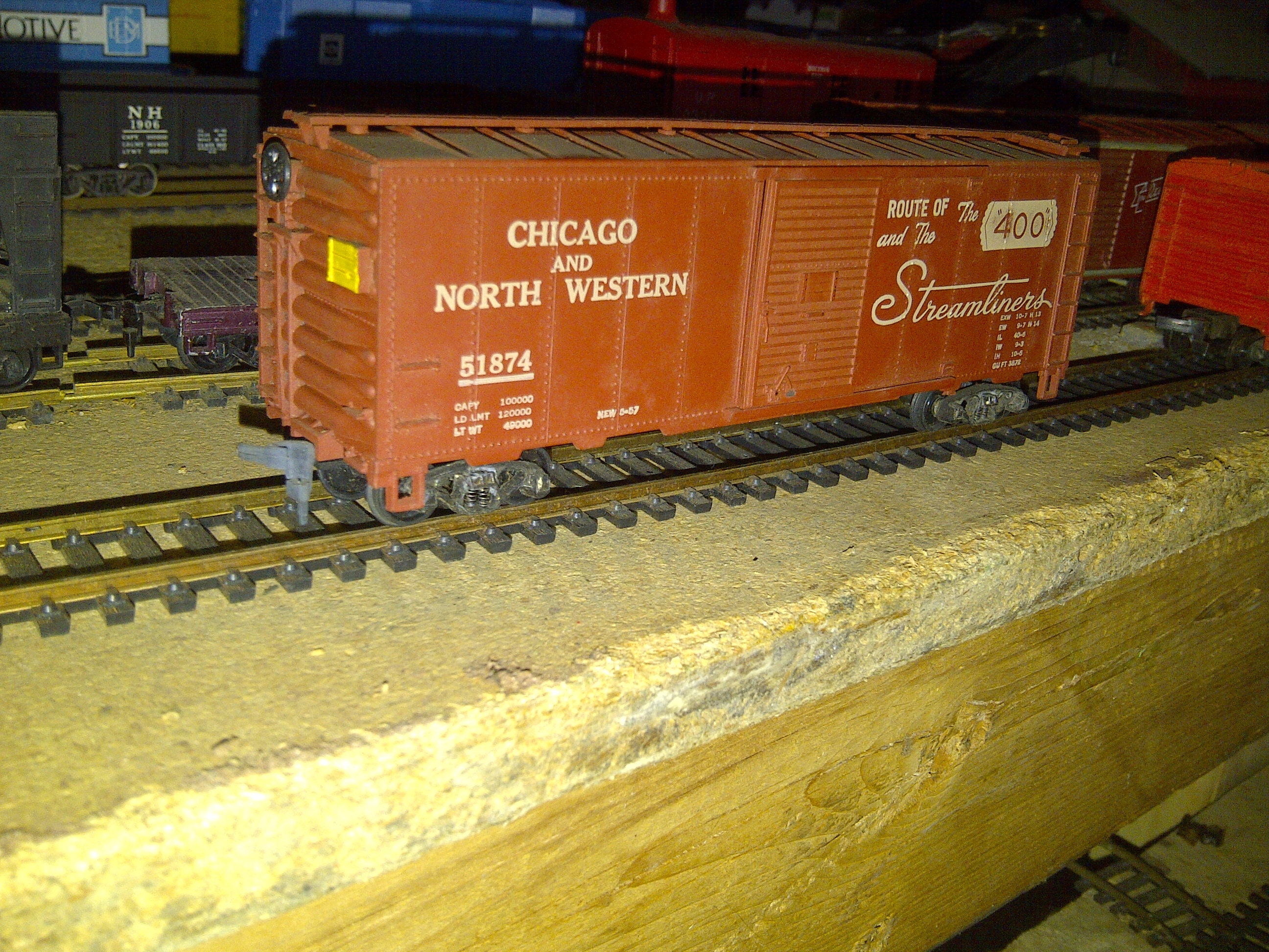 Rare Ho Train Car Lindberg 40' Box Car Chicago & North - Etsy