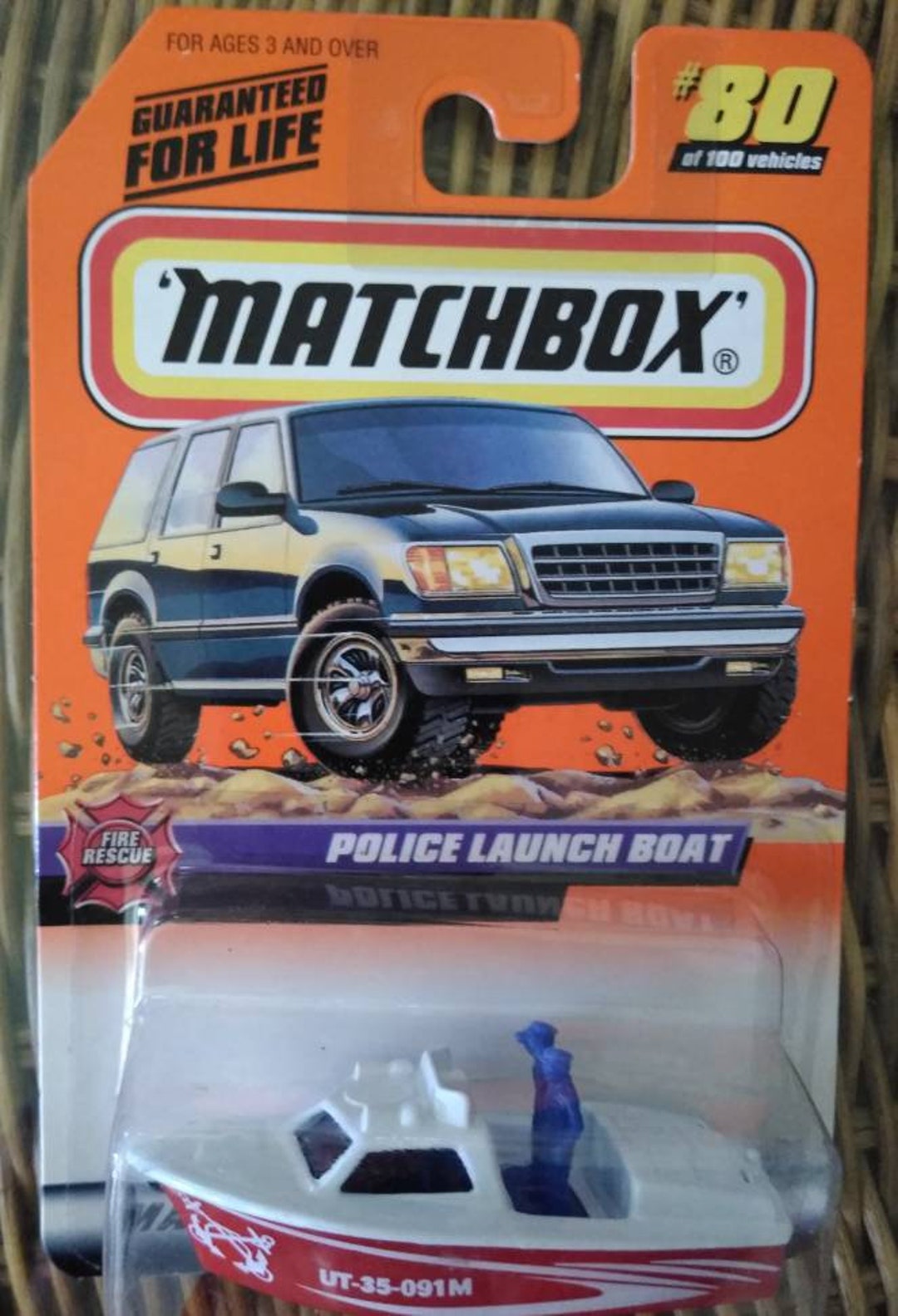 Matchbox #80 Police Launch Boat 1/64th New on Card - Etsy