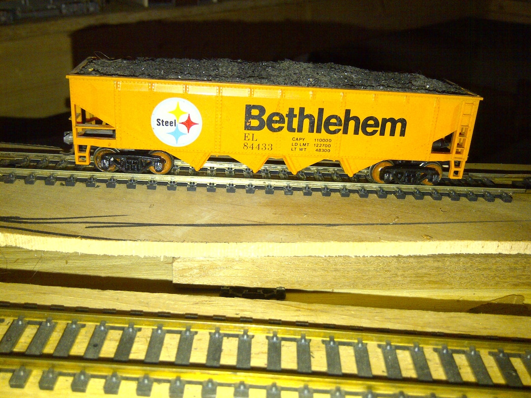 Tyco Billboard 40' Hopper Car "bethlehem Steel" With Load and Kd's ...