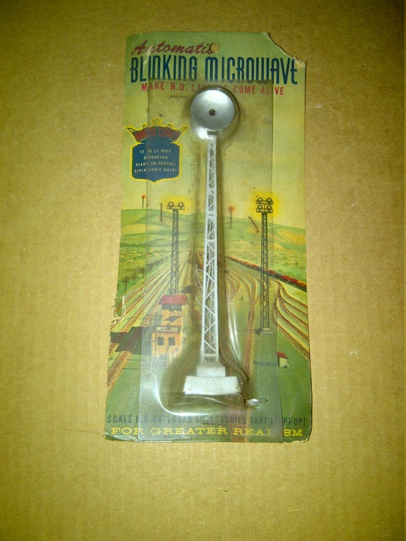 Ho Microwave Tower New on Worn Card | Etsy