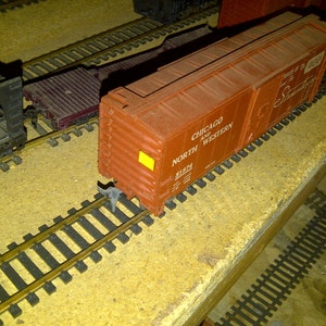 Rare Ho Train Car Lindberg 40' Box Car Chicago & North Western Real ...