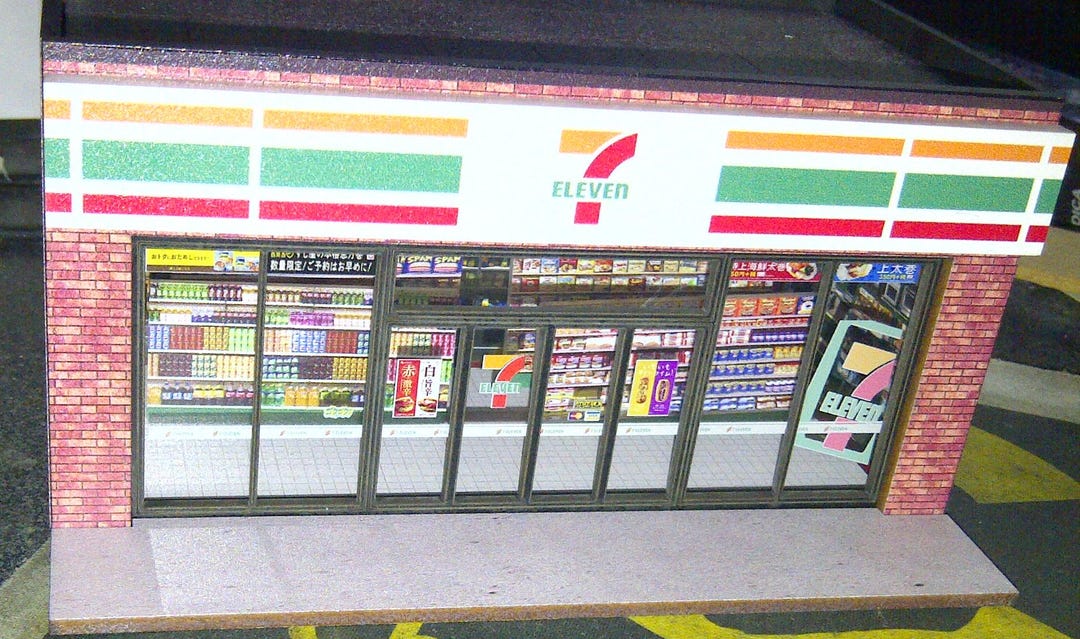 711 Mini Mart Building Ho/1/64th Lighted New in Box - Etsy