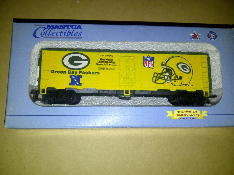 NEW Mantua HO NFL Team Train Car Green Bay Packers - Etsy