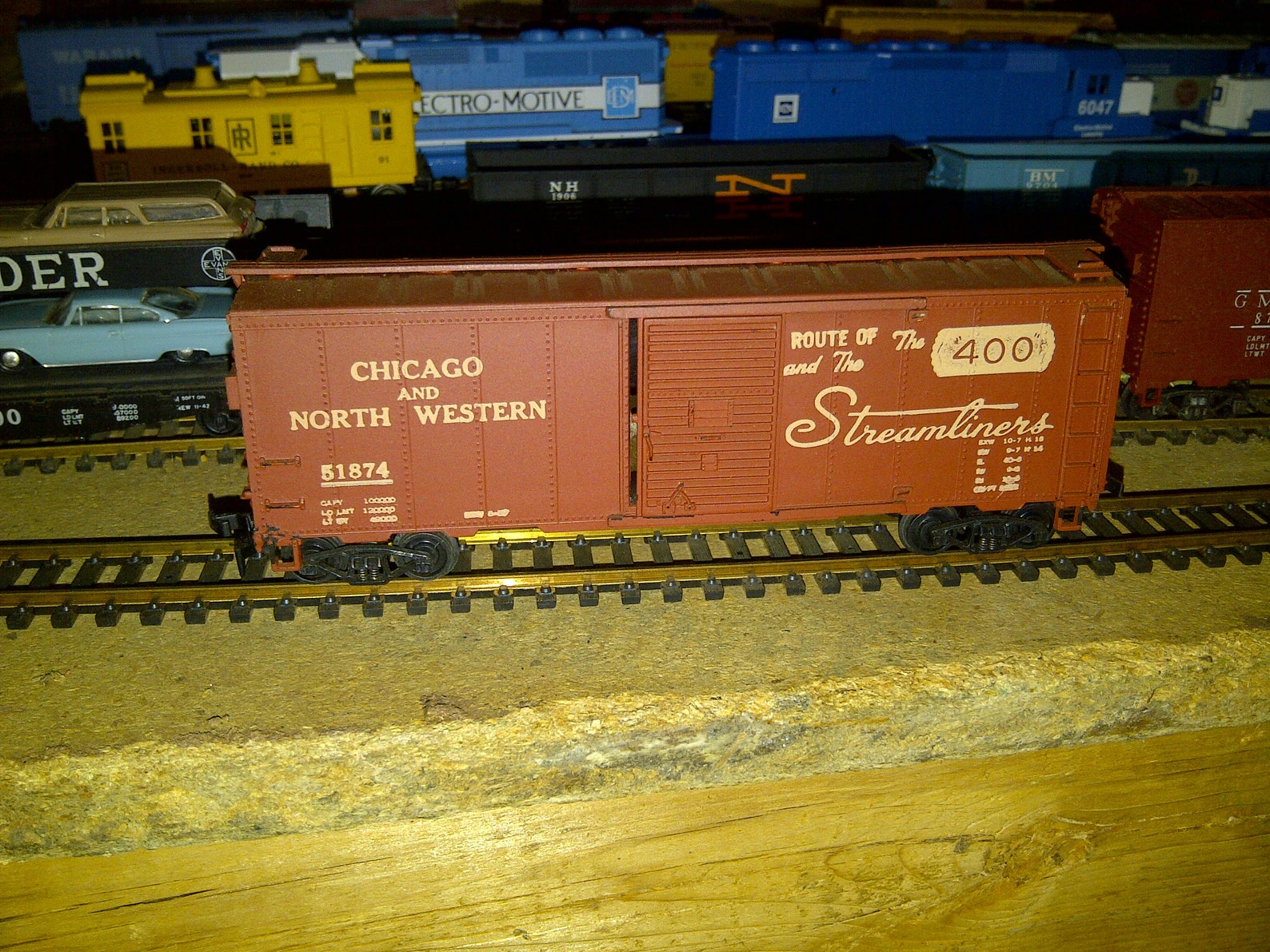 Rare Ho Train Car Lindberg 40' Box Car Chicago & North - Etsy