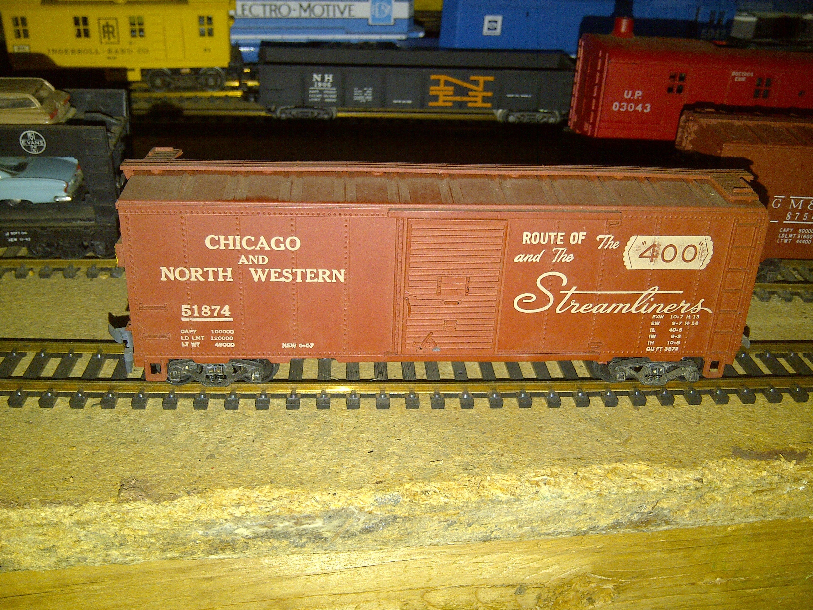 Rare Ho Train Car Lindberg 40' Box Car Chicago & North - Etsy