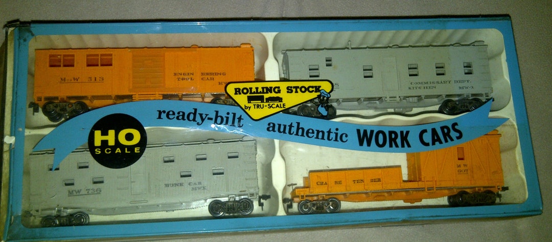 Ho Train Car Set True Scale Work Cars Sprung Trucks New in Box - Etsy