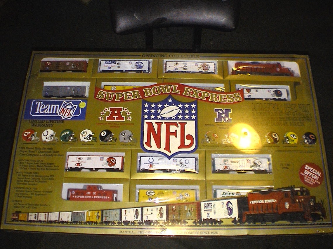 NEW HO NFL Train Set New in Box Factory Sealed 1st Edition - Etsy