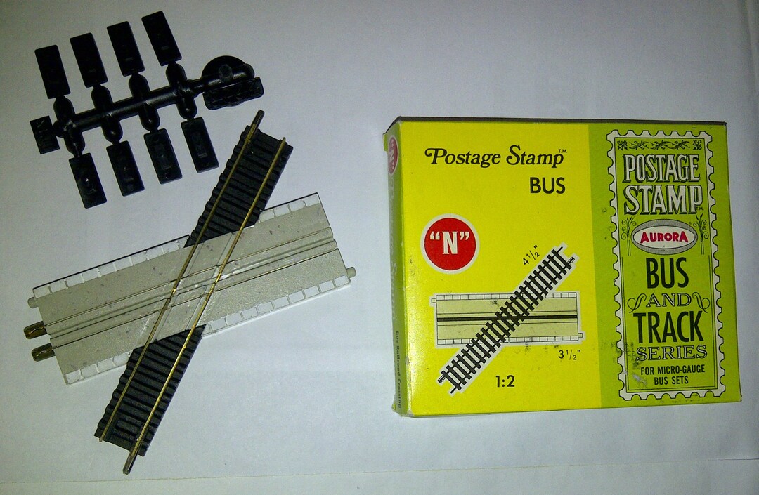 Aurora Rail Road Crossing N Scale for Postage Stamp Bus System Very ...