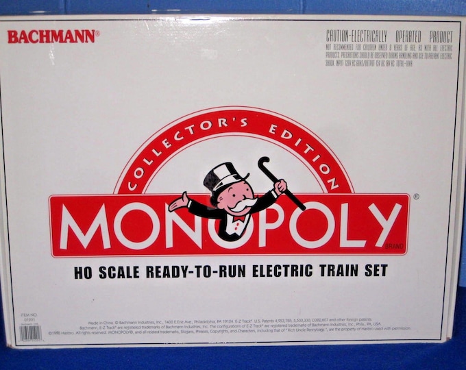 Monopoly Ho Gauge Train Set With Track Pack and Play Mat New in Box - Etsy