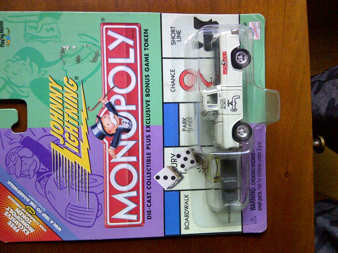 Chevy Cameo Truck Monopoly Water Works With Token 1/64th Diecast New on ...