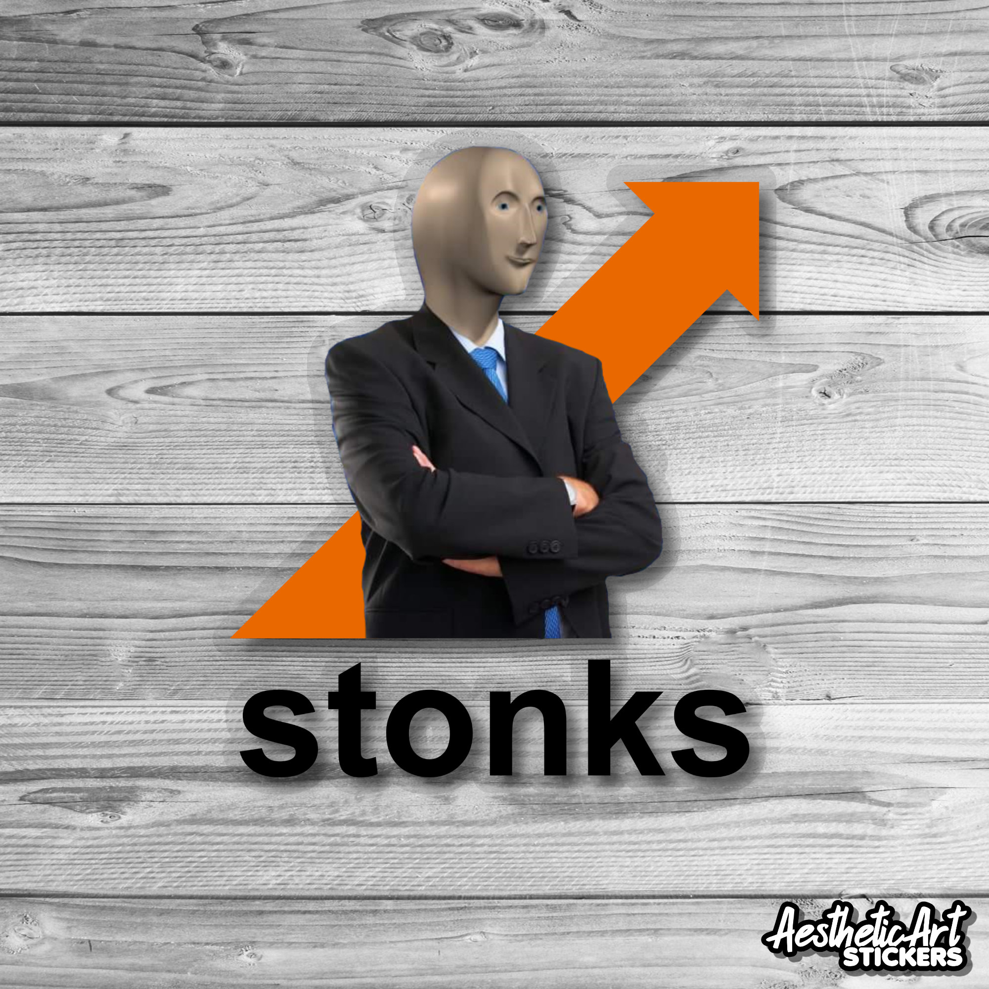 Funny Stonks Meme Stickers Stock Market Vinyl Decal Funny | Etsy