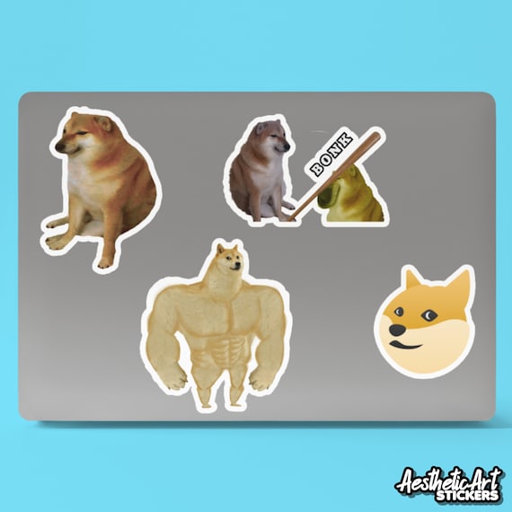 Funny Doge Meme Stickers Shiba Inu Pet Dog Decals Trendy | Etsy