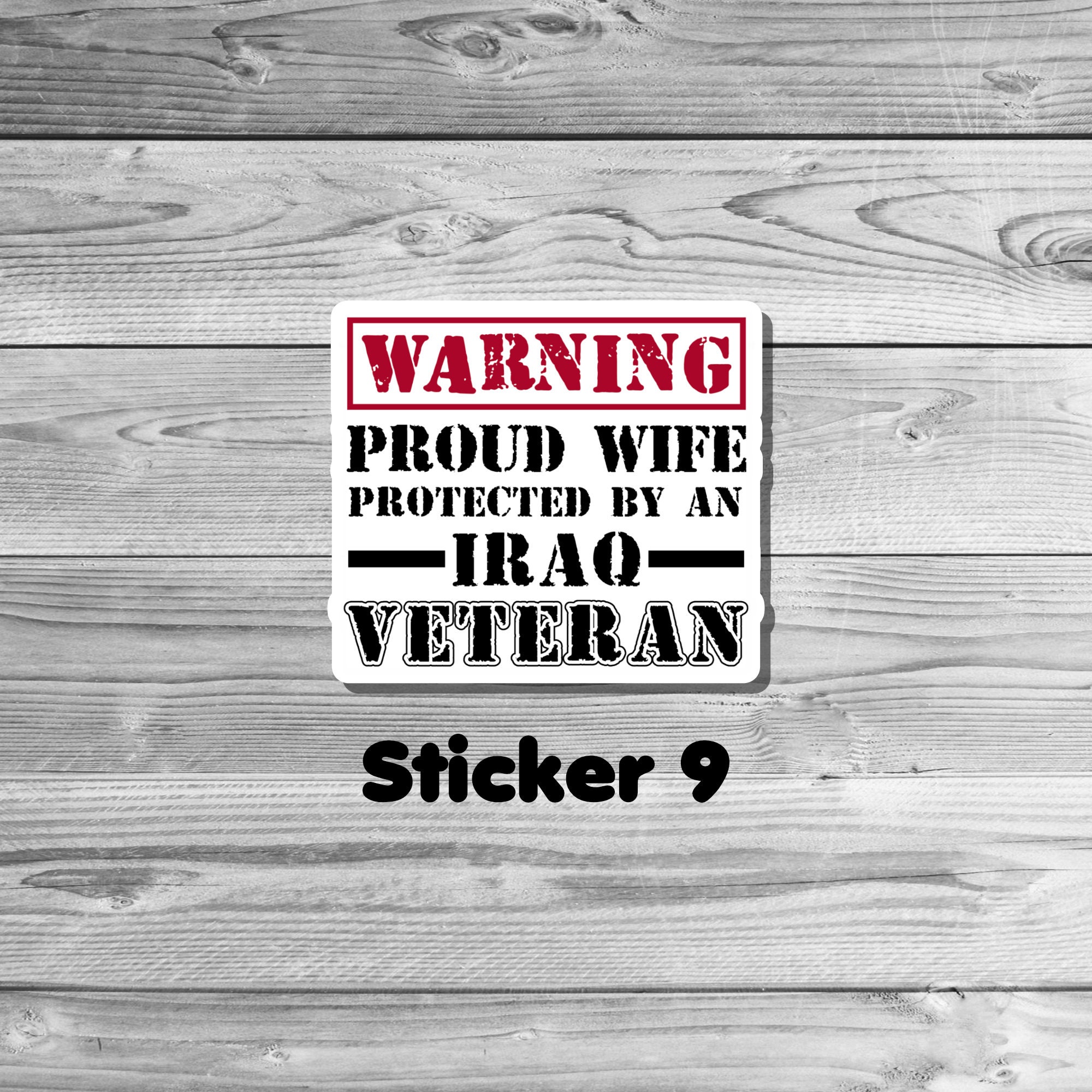 Iraq Veterans Sticker Sayings Army Military Vinyl Decals | Etsy