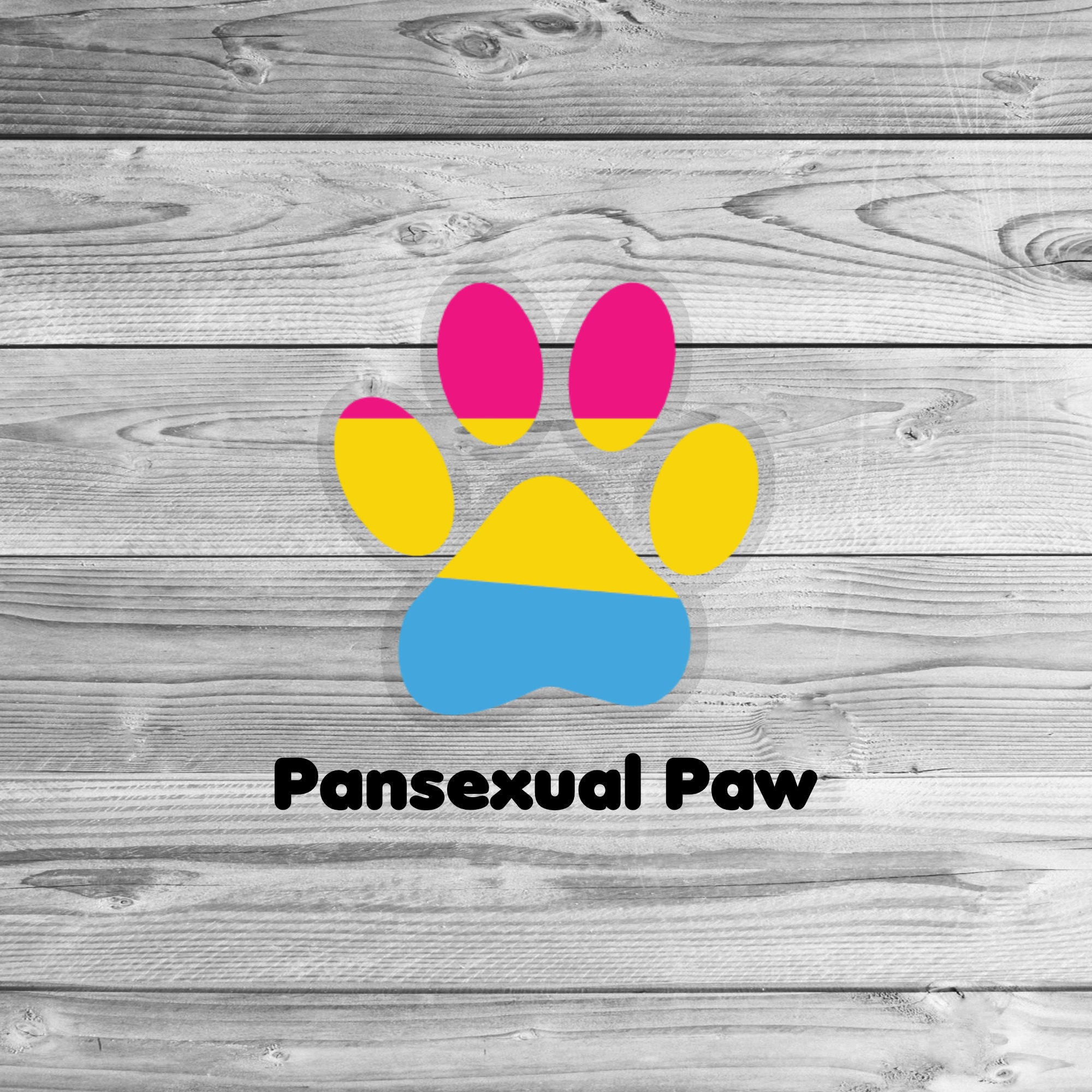 Animal Paw Print LGBT Pride Sticker Lesbian Gay Bisexual | Etsy