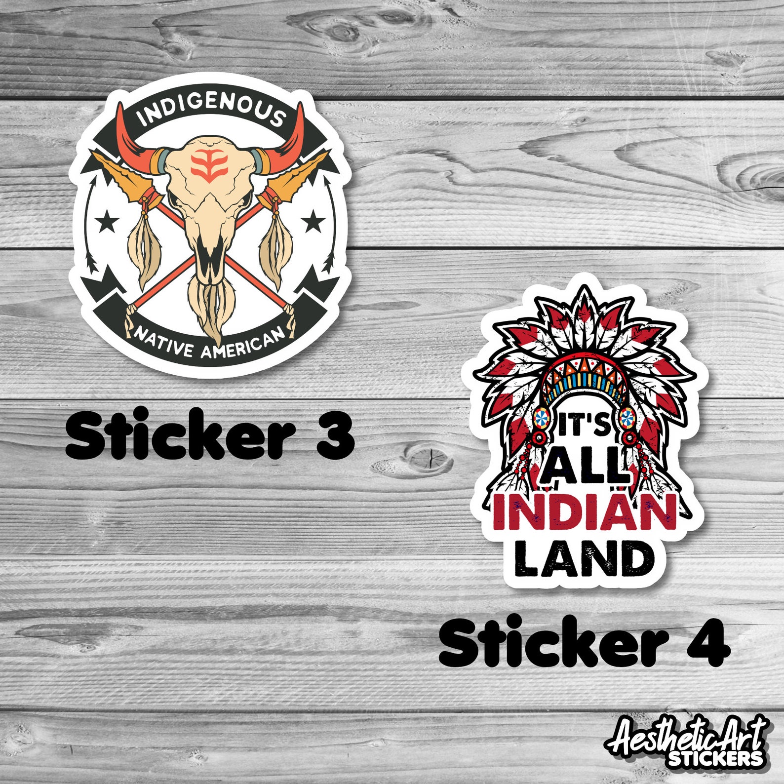 Native American Stickers Indigenous Peoples Day Vinyl Decals - Etsy