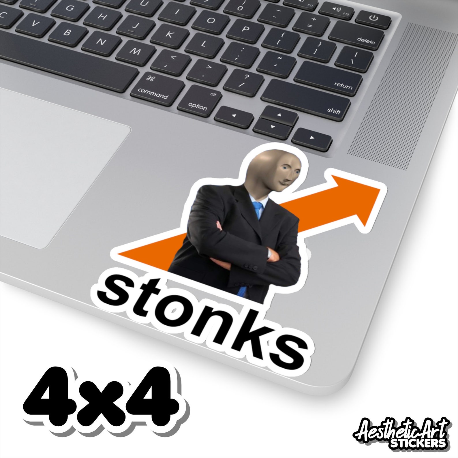 Funny Stonks Meme Stickers Stock Market Vinyl Decal Funny | Etsy