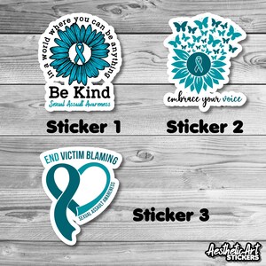 Sexual Assault Awareness Sticker Sayings, Women Empowerment, Violence ...
