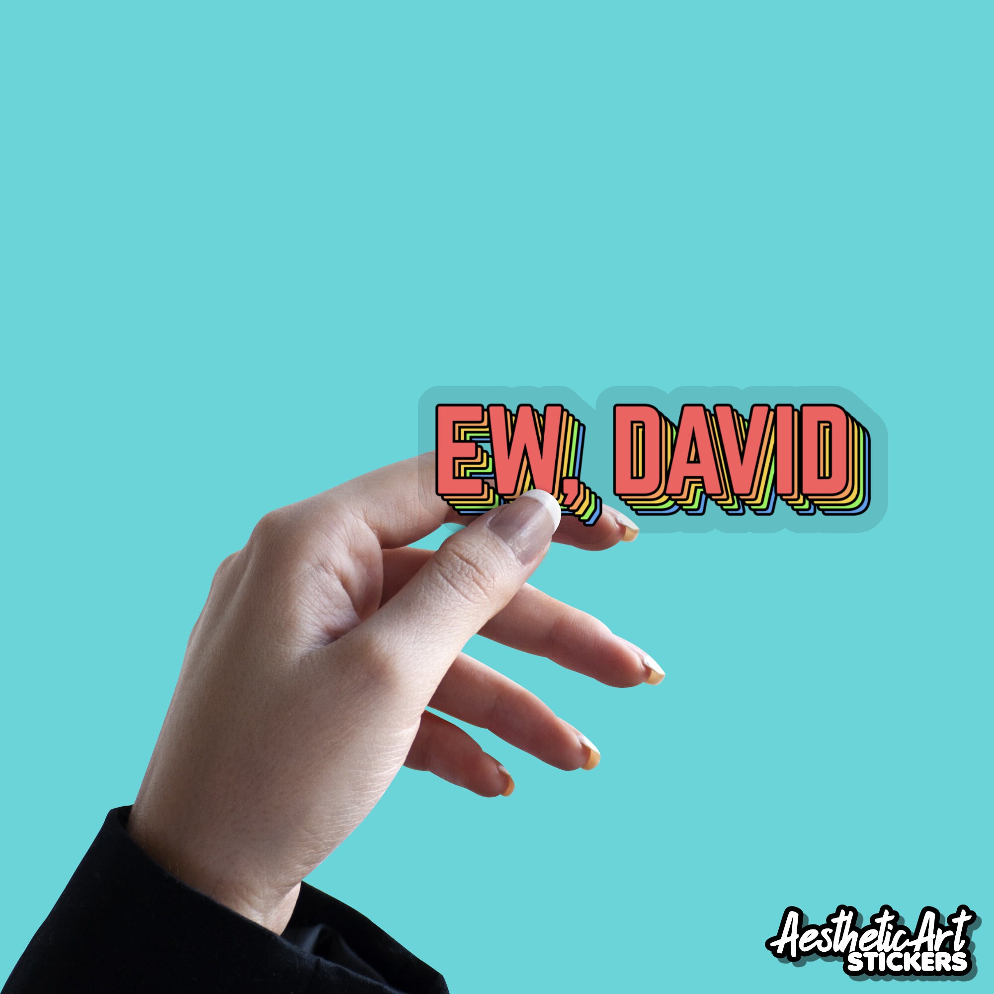 Retro Ew David Meme Stickers TV Show Vinyl Decals Funny | Etsy